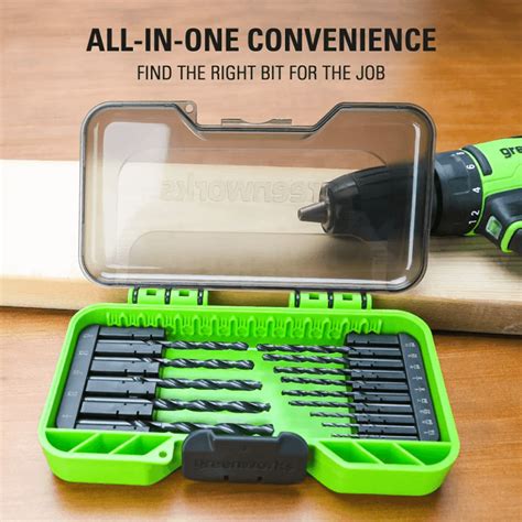14 Pc Black Oxide Drilling Bit Set Greenworks Tools Canada Inc 14 Pc Black Oxide Drilling Bit Set Greenworks Tools Canada Inc