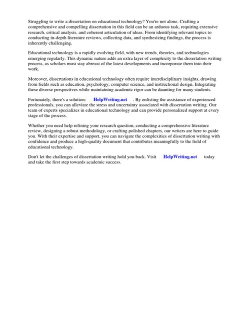 Dissertation Topics Educational Technology Pdf Educational Technology Learning