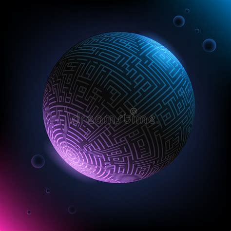 Abstract 3d Illustration Analyze Algorithm Big Group Cubes Data Big