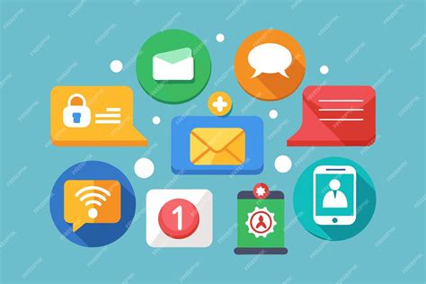A Vibrant Collection Of Notification Icons Representing Different