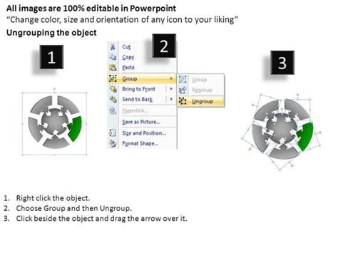 PowerPoint Slide Designs Strategy Round Chart Ppt Backgrounds