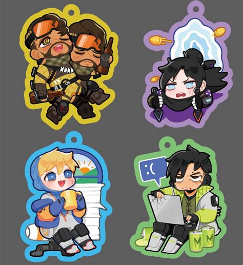 Wattson Wraith Crypto And Mirage Apex Legends Drawn By Namjak