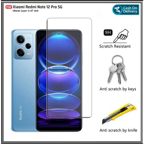 Jual Tempered Glass Xiaomi Redmi Note 12 PRO 5G Anti Gores Kaca For Xiaomi Shopee Indonesia