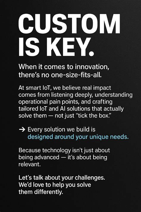 Innovation Iot Ai Smarttech Customsolutions Techforimpact