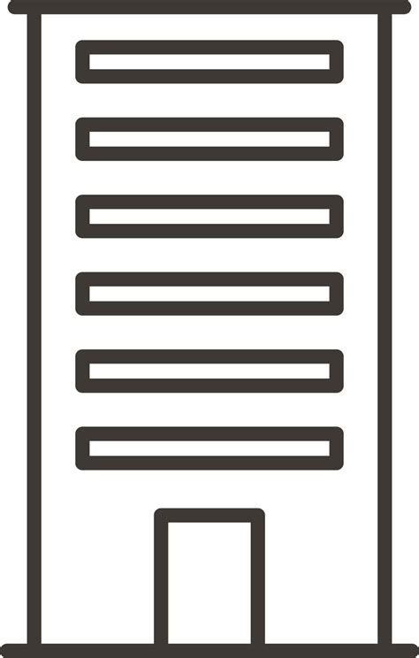 Building Outline Icon Building Vector Icon On White Background