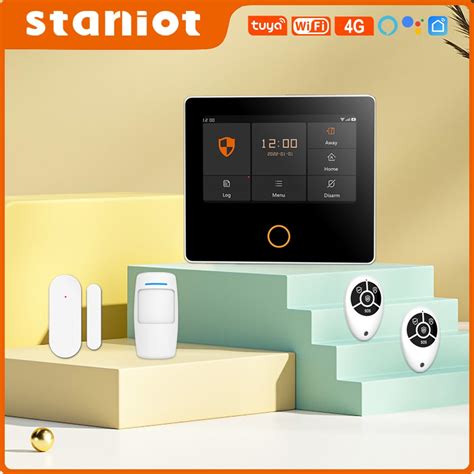 Staniot Wifi 4g Home Security System Wireless Security Protection Tuya Smart Home Alarm Sensors
