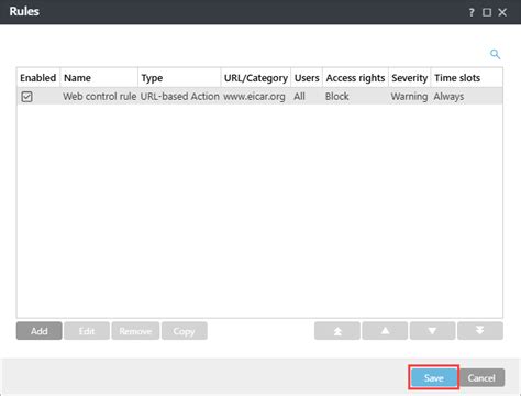 Kb7969 Log All Activity Blocked By Web Control Rules In Eset Protect