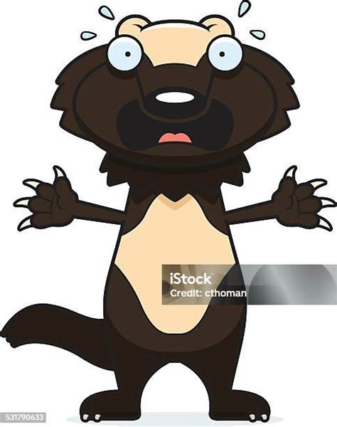 무서움 말풍선이 있는 울버린 2015년에 대한 스톡 벡터 아트 및 기타 이미지 2015년 갈고리 발톱 겁먹은 Istock