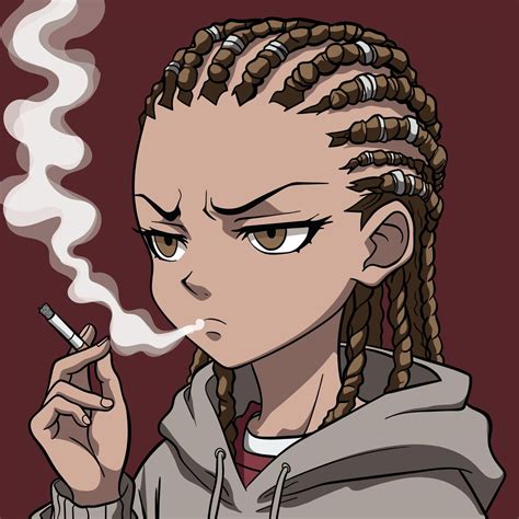 Custom Boondocks Style Character Personalized Digital Art Etsy