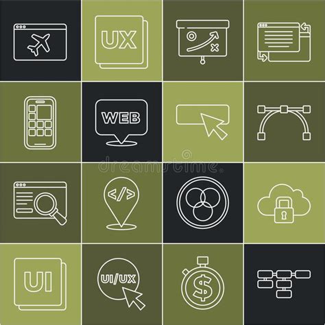 Set Ui Or Ux Design Mobile Apps Rgb And Cmyk Color Mixing And Icon