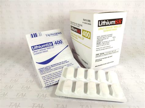 Lithium Carbonate Sustained Release Tablets Usp 400mg India