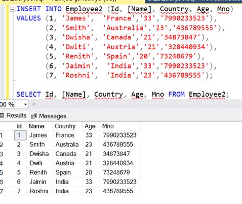 UNION ALL SQL Server Syntax Usage And Example