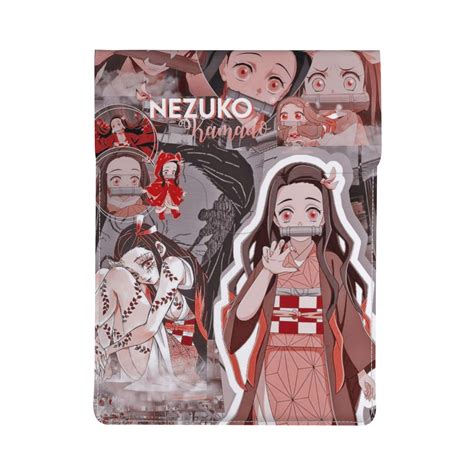 Kamado Nezuko Leather Laptop Sleeve Case Slim Waterproof Protective