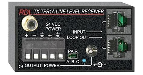 RDL TX TPR1A Active Single Pair Format A Receiver TX TPR1A B H