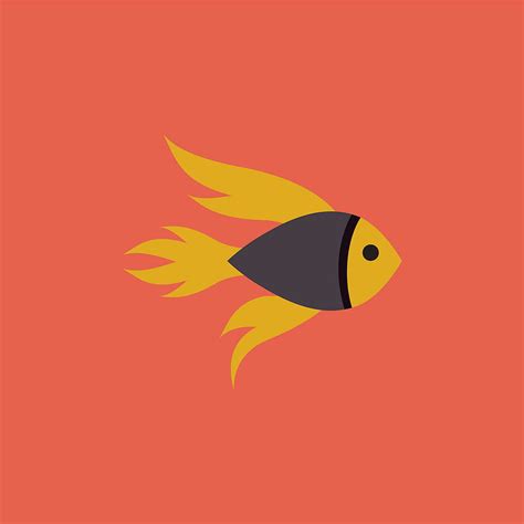 수족관 물고기 실루엣 화려한 만화 평면 벡터 Eps Ai Uidownload