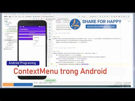 Android Programming ContextMenu YouTube
