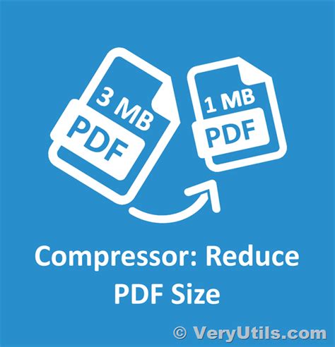 Easily Compress PDF Files And Reduce PDF File Size By VeryUtils PDF Compressor Command Line