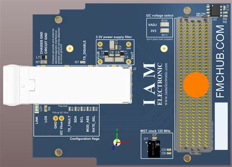 fpga mezzanine card fmc lpc to sfp adapter