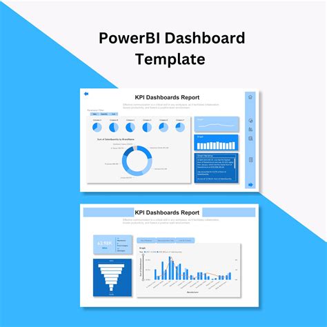 Power BI Dashboard Template KPI Dashboard Templates For Data Etsy Canada
