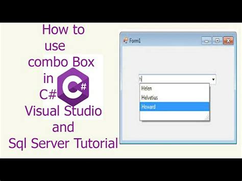 How To Use Combobox And Populate It Programmatically In C Populating