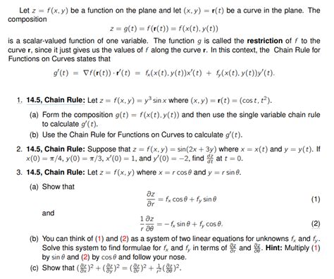 Solved Let Z F X Y Be A Function On The Plane And Let Chegg