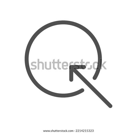 Arrow Icon Outline Linear Vector Stock Vector Royalty Free 2214215323