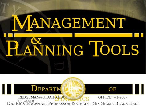Ppt Management And Planning Tools Dokumentips