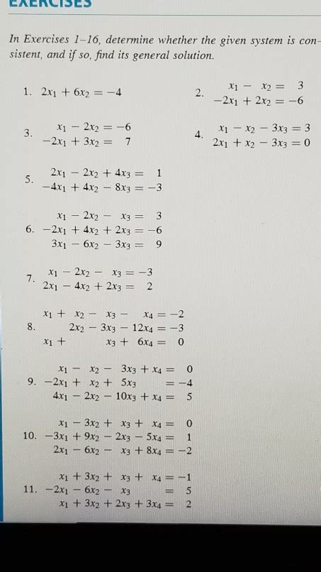 solved cacrcises in exercises 1 16 determine whether the