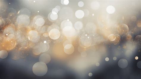Gray Bokeh Background Abstract Illustration Stock Illustration