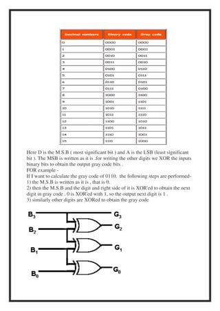 Binary To Gray Converter Using Xor PDF