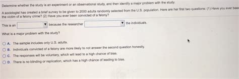 Solved Identify Which Of These Types Of Sampling Is Used