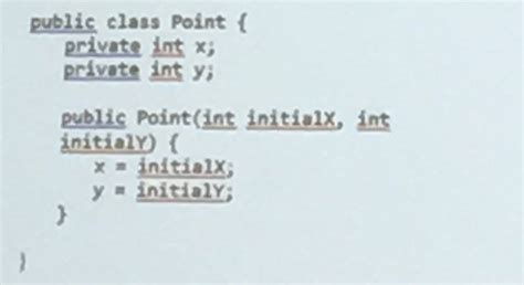 Solved Public Class Point Private Int X Private Int Y