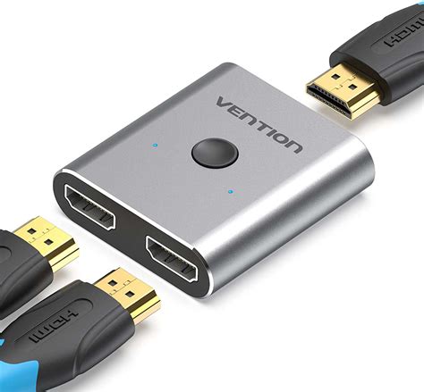 Vention 2 Port Hdmi Bi Direction Switcher Silver Ven Afuh0