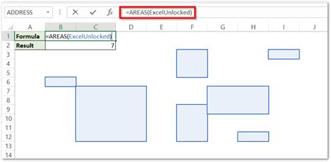 AREAS Function In Excel Areas Of Reference Excel Unlocked