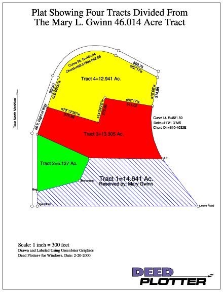 deed plotter and map drawing software by greenbrier graphics