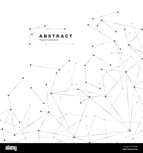Technology And Science Background Abstract Web And Nodes Plexus Atom