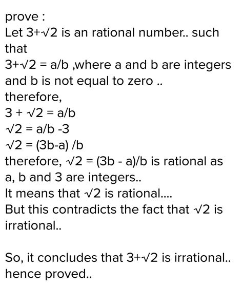 how to prove root 3 is an irrational number at margaret cass blog