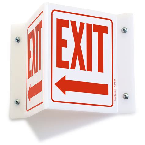 Drop Ceiling Exit Signs Projecting Exit Signs
