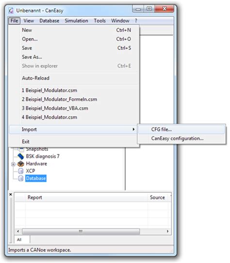 Working With Caneasy Automation In Caneasy Capl Import