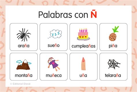 100 Palabras Con Ñ Con Imágenes