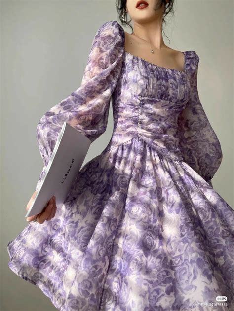 Pin by ELOŞ 🖤 on Dress-Elbise | Long sleeve floral dress, Mini dress ...