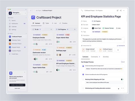 task details task management dashboard ui design dashboard