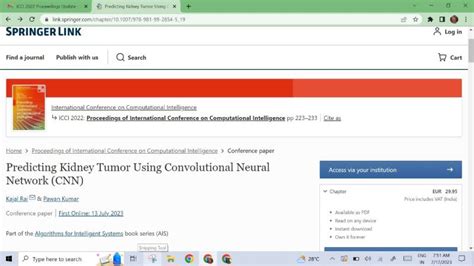 Dr Kajal Saraswat On Linkedin Research Springer