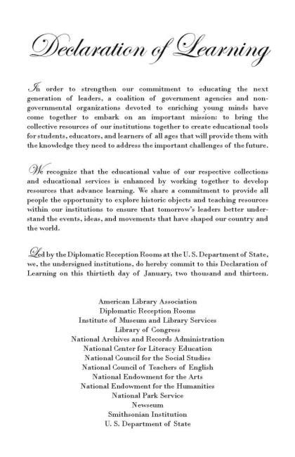 Wsl And The Declaration Of Learning Wa Secretary Of State