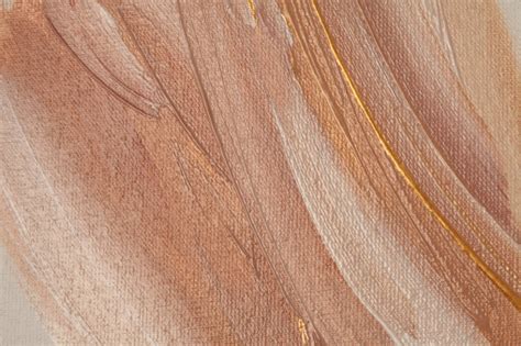 추상 금색과 베이지색 아크릴 번짐 붓 치기 얼룩 그림 통 벽 통하고 있는 베이지 색 복사 공간 질감 수평 배경입니다 0명에 대한 스톡 사진 및 기타 이미지 Istock