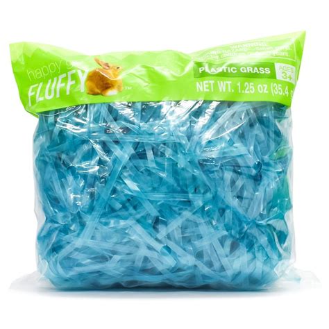 Happy Go Fluffy Plastic Easter Basket Grass Blue Walgreens