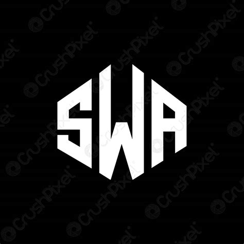 Swa Letter Logo Design With Polygon Shape Swa Polygon And Stock Vector 6042778 Crushpixel