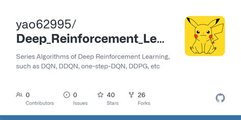 GitHub Yao Deep Reinforcement Learning Series Algorithms Of Deep Reinforcement Learning