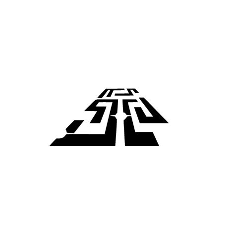 Abstract Maze Path To Success Illustration Geometric Black White 67703240 Vector Art At Vecteezy