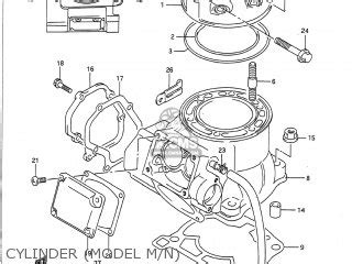 Suzuki Rm250 1989 K Usa E03 Parts Lists And Schematics